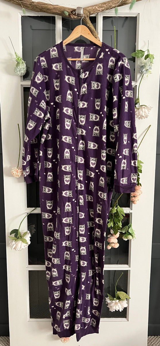 Purple Fleece Onesie 2X – Curvy Thrift Co.